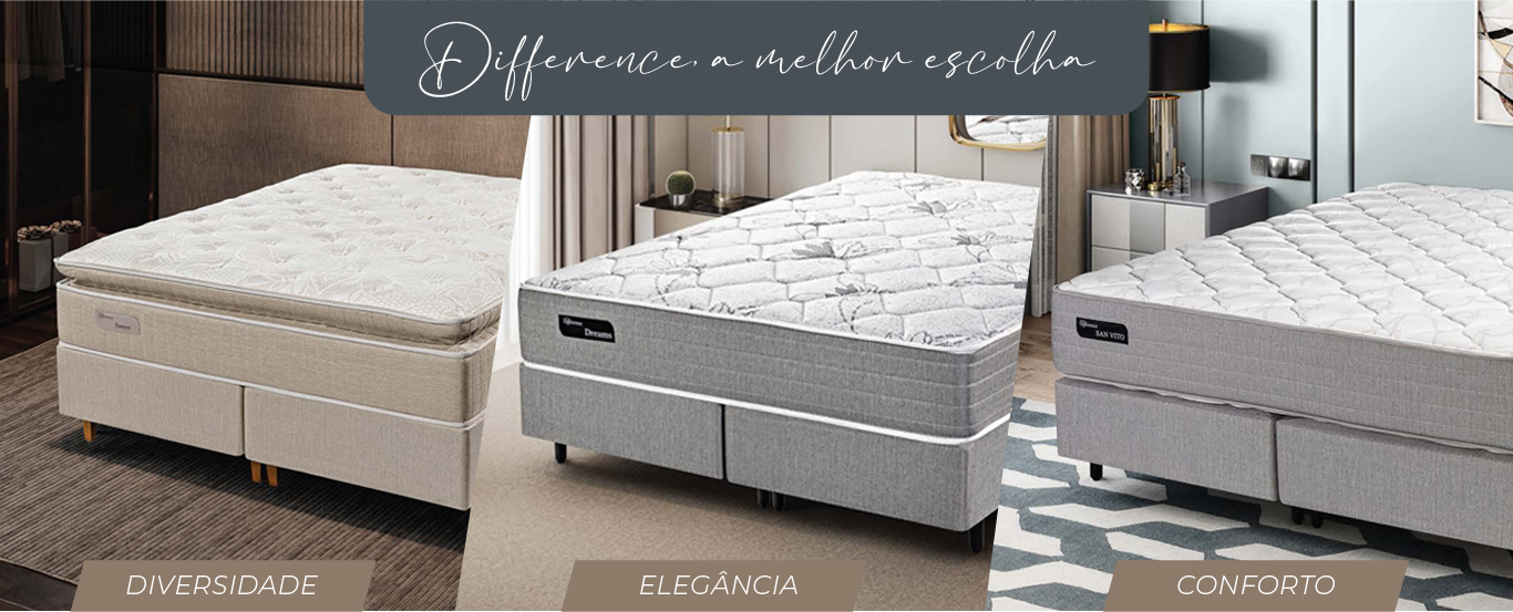 Colchões Difference - Único como seus sonhos